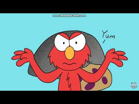 Elmo gets upset over a rock animation - YouTube