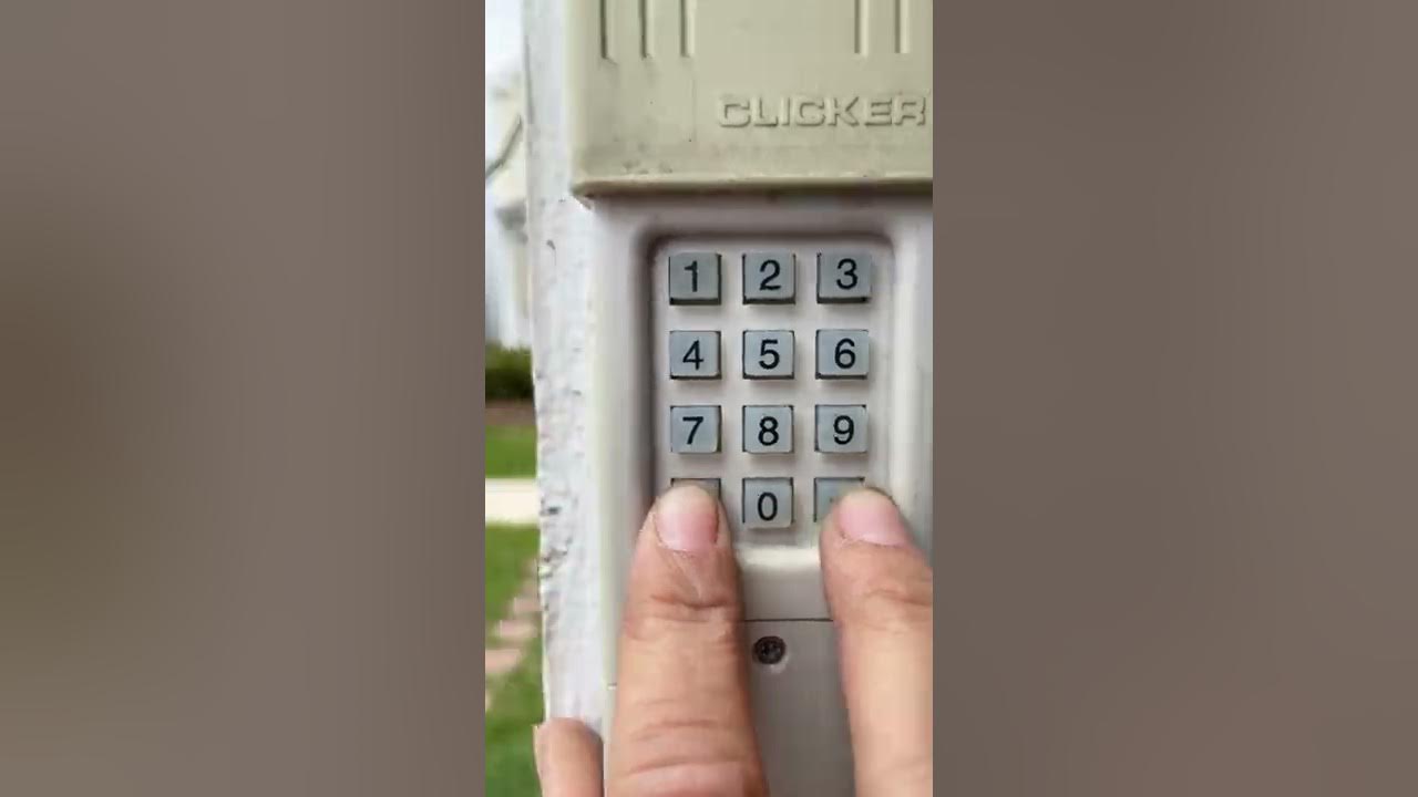 How to program Click keyless pad to a Liftmaster (yellow button) garage ...
