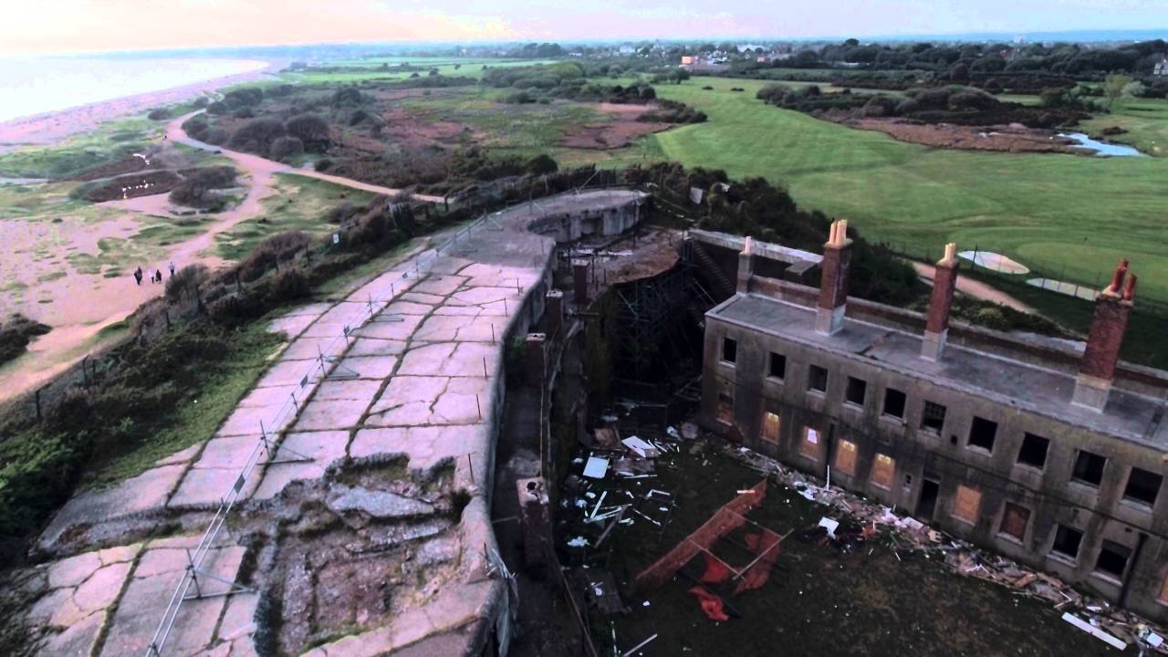 Fort Gilkicker By Drone 4K - YouTube