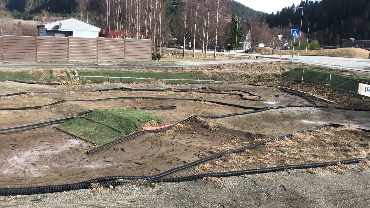 Lc Racing EMB-T on bumpy RC track - YouTube