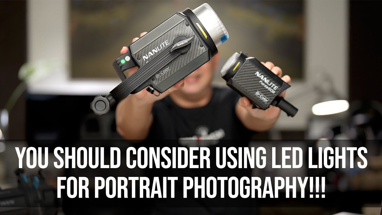 Why You SHOULD Consider using LED Lights for Portrait Photography - YouTube