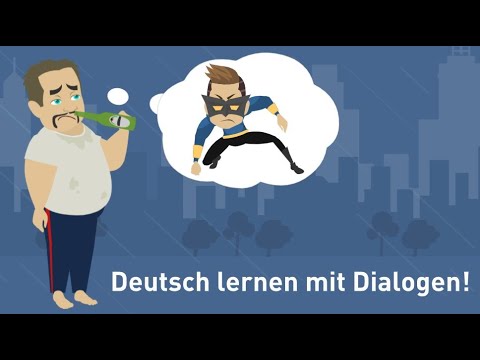 Deutsch lernen / Ein Tag im Leben eines Superhelden! / Wortschatz Tagesablauf / Akkusativ