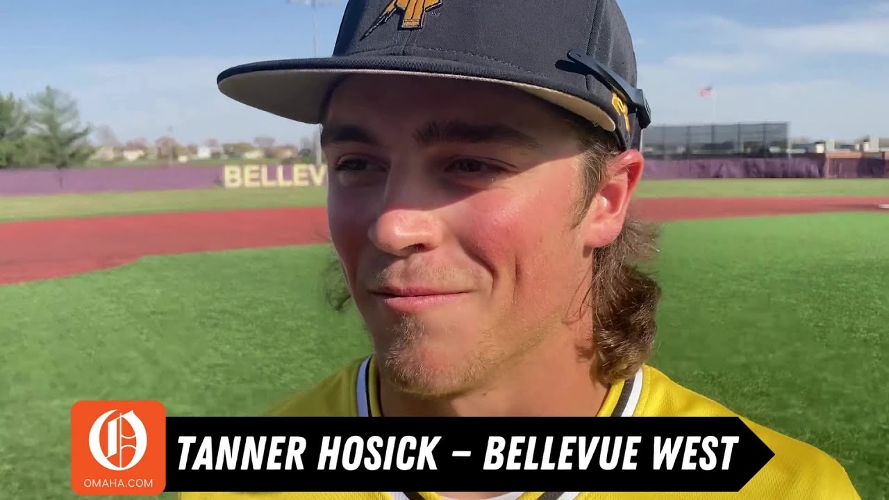 Bellevue West's Tanner Hosick after winning Metro Conference baseball ...