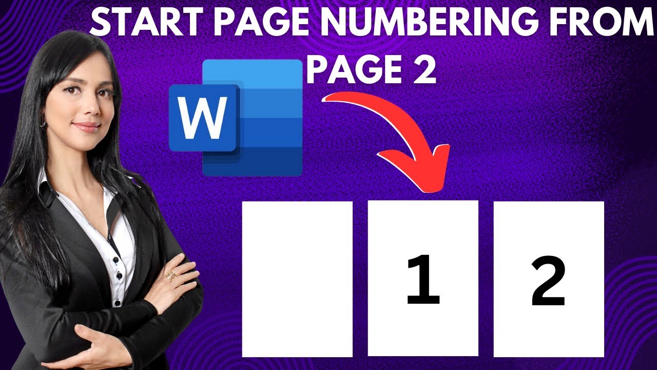 How To Start Page Numbering From Page 2 In Word {FULL GUIDE} - YouTube
