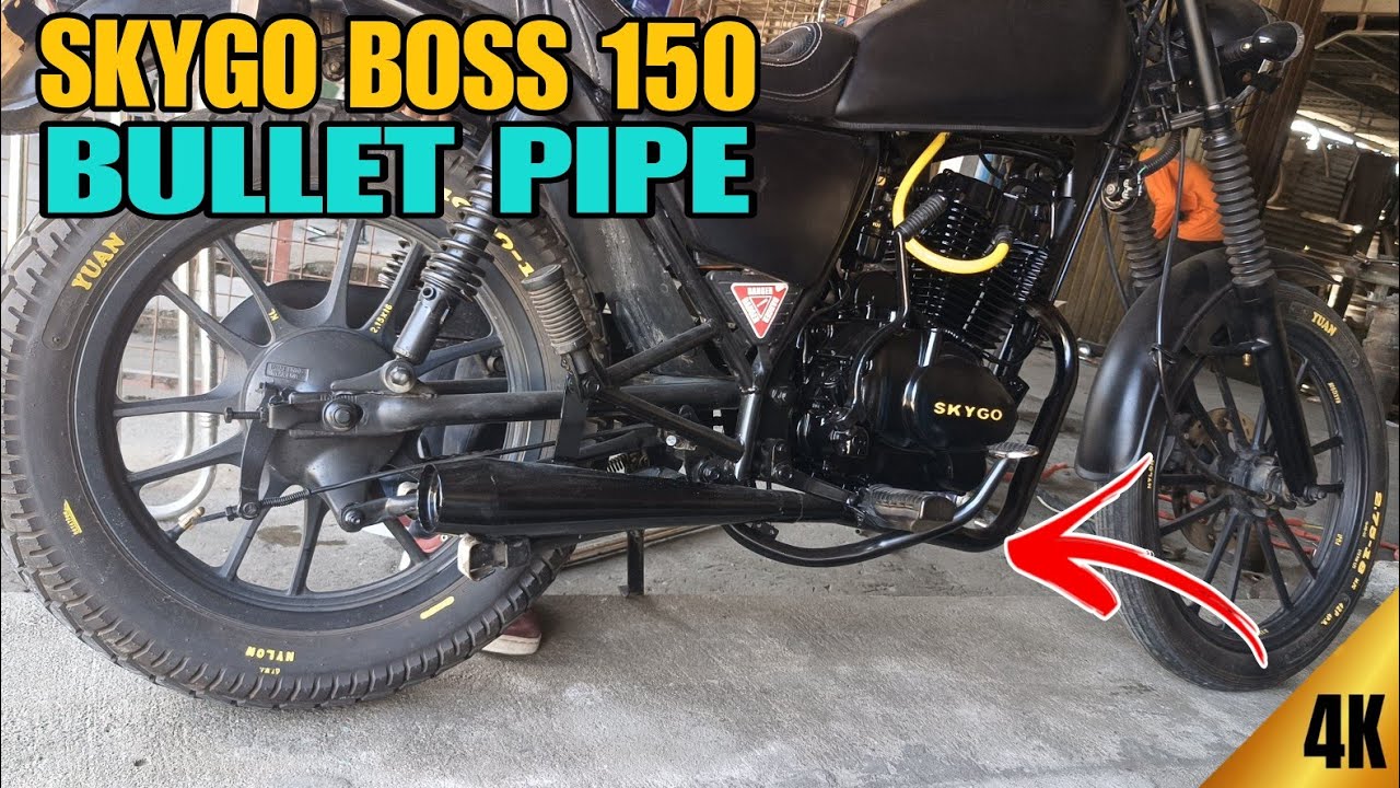 Skygo Boss 150 Bullet Pipe Sound Check - YouTube