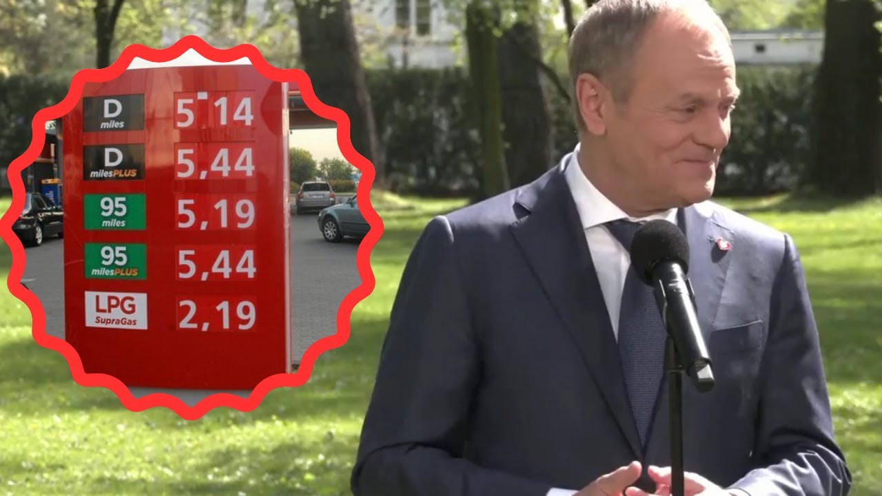 TV Republika: Kiedy paliwo po 5,19? Donald Tusk odpowiada - YouTube
