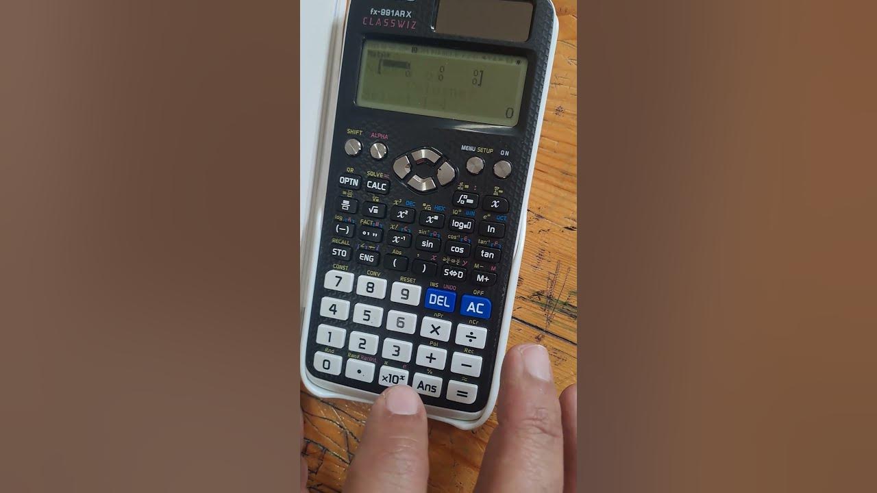 Multiplying matrices using scientific calculator - YouTube