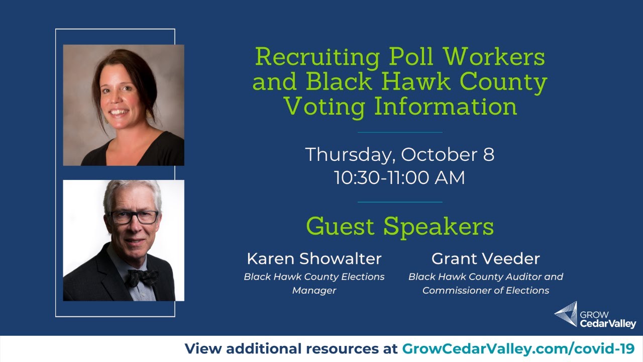 Poll Worker Recruiting and Black Hawk County Voting Information - YouTube