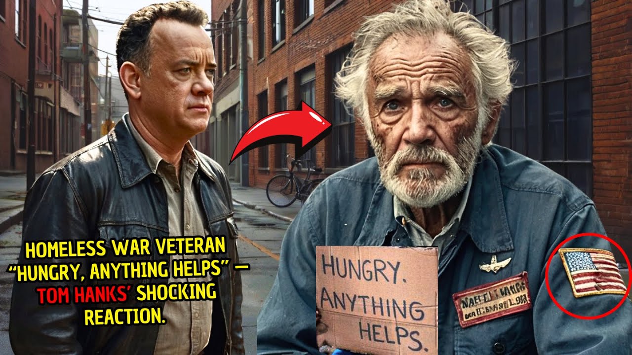 Homeless War Veteran Holds Sign “Hungry, Anything Helps” — Tom Hanks ...