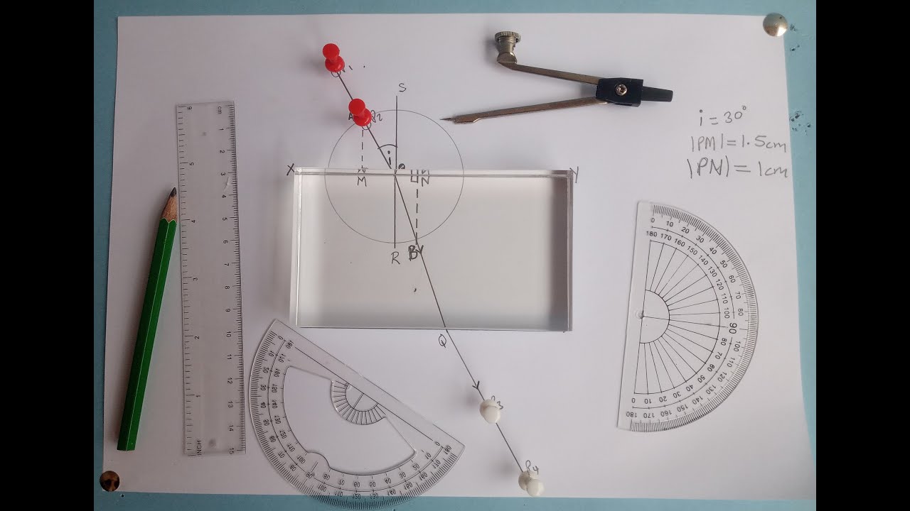 Determination of the Refractive Index of a Rectangular Glass Prism ...