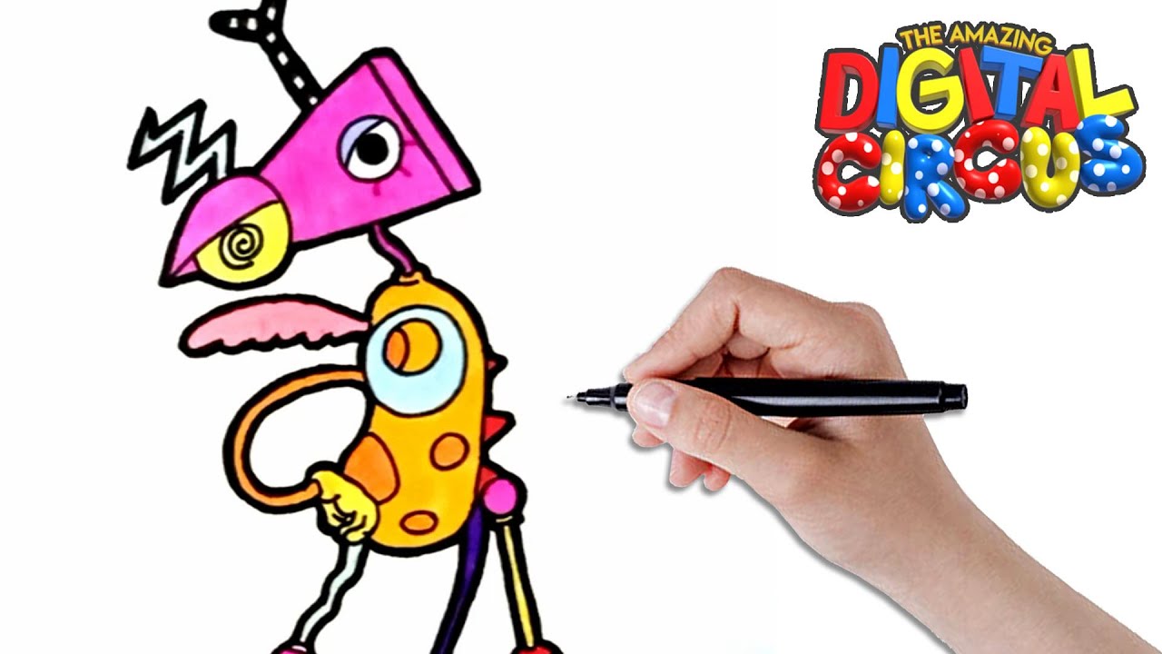 How to Draw ZOOBLE - The Amazing Digital Circus - YouTube