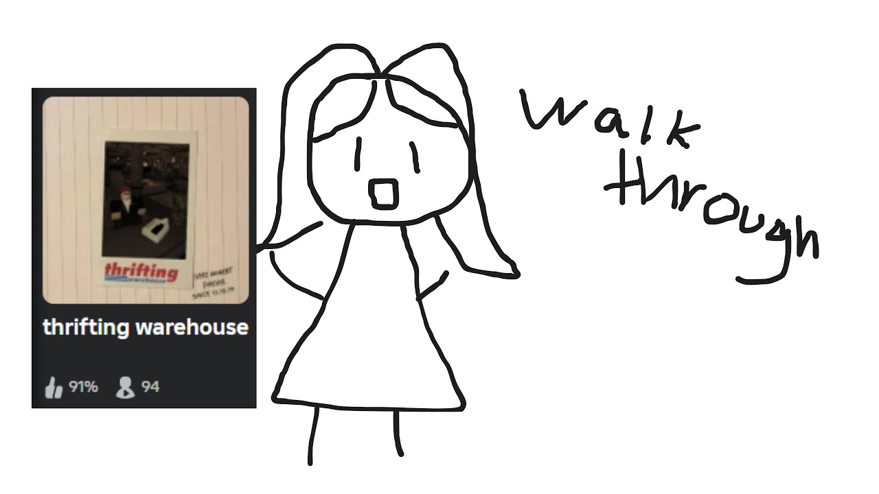 thrifting warehouse walkthrough | roblox - YouTube