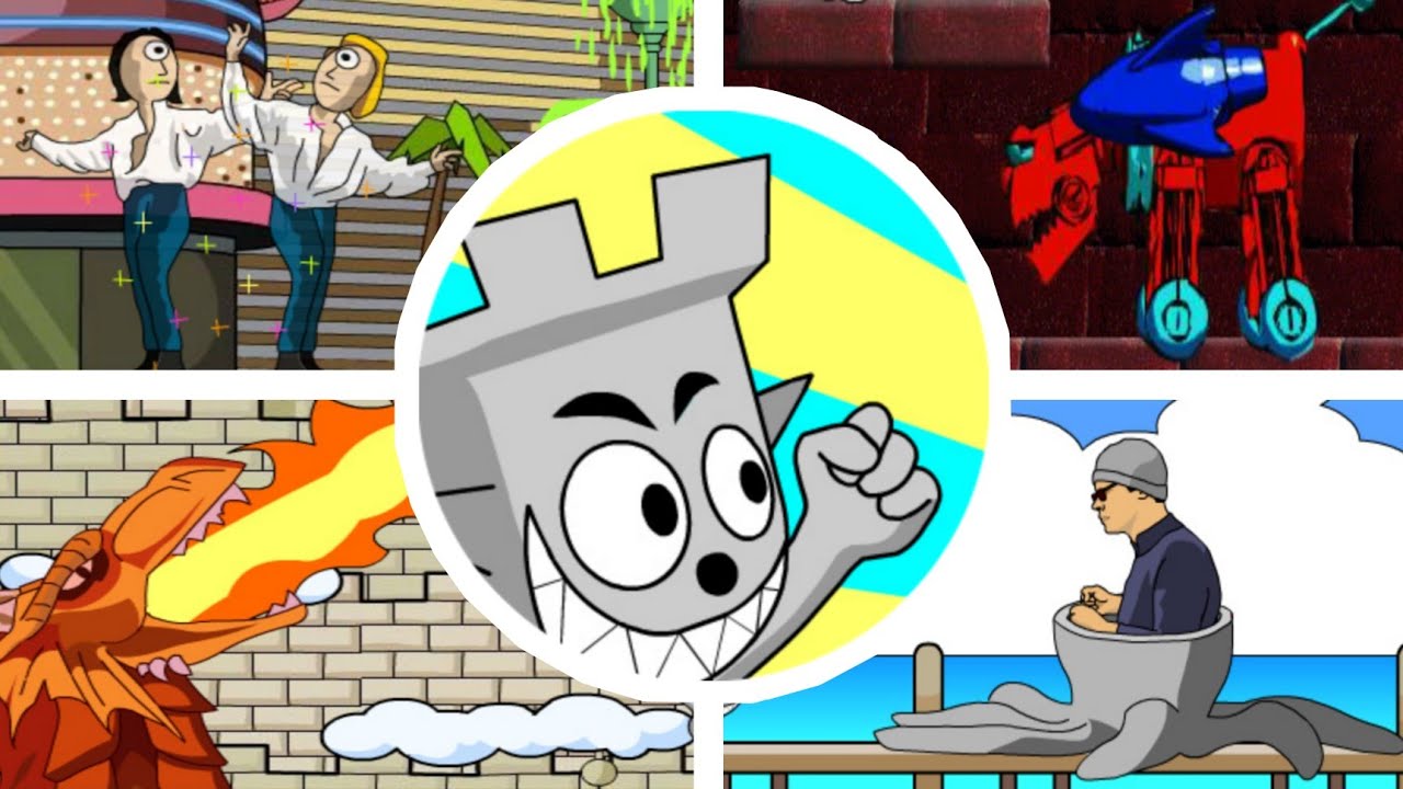 Castle Cat - Flash Game - All Bosses - YouTube