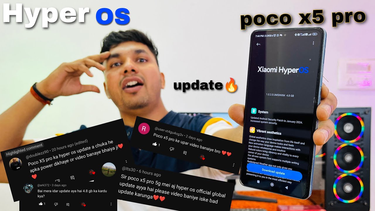 poco x5 pro 5g hyperos live update || Finally aa gaya Hyper os ka ...