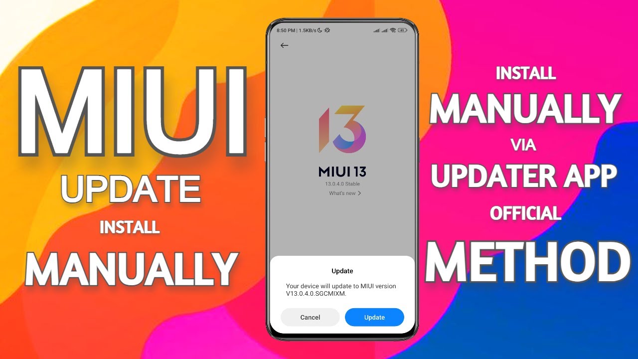 MIUI UPDATE INSTALL MANUALLY [OFFICIAL METHOD] | MIUI 14 UPDATE INSTALL ...