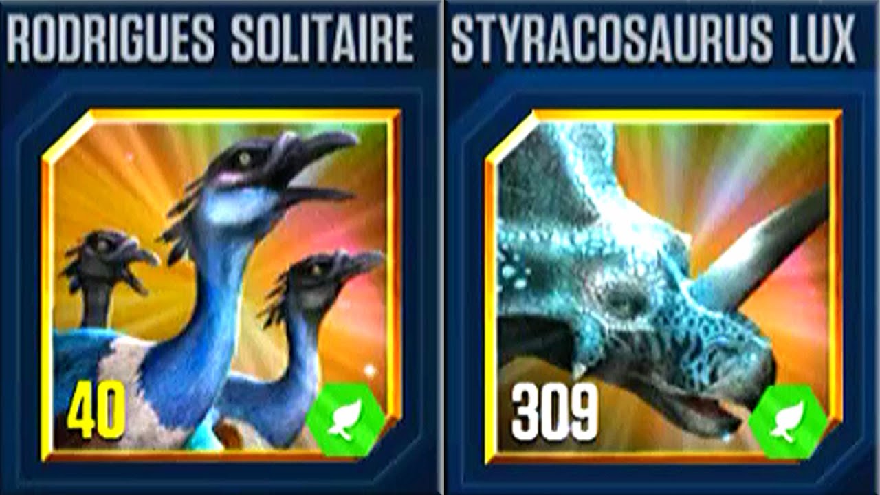 RODRIGUES SOLITAIRE VS STYRACOSAURUS LUX | HT GAME - YouTube