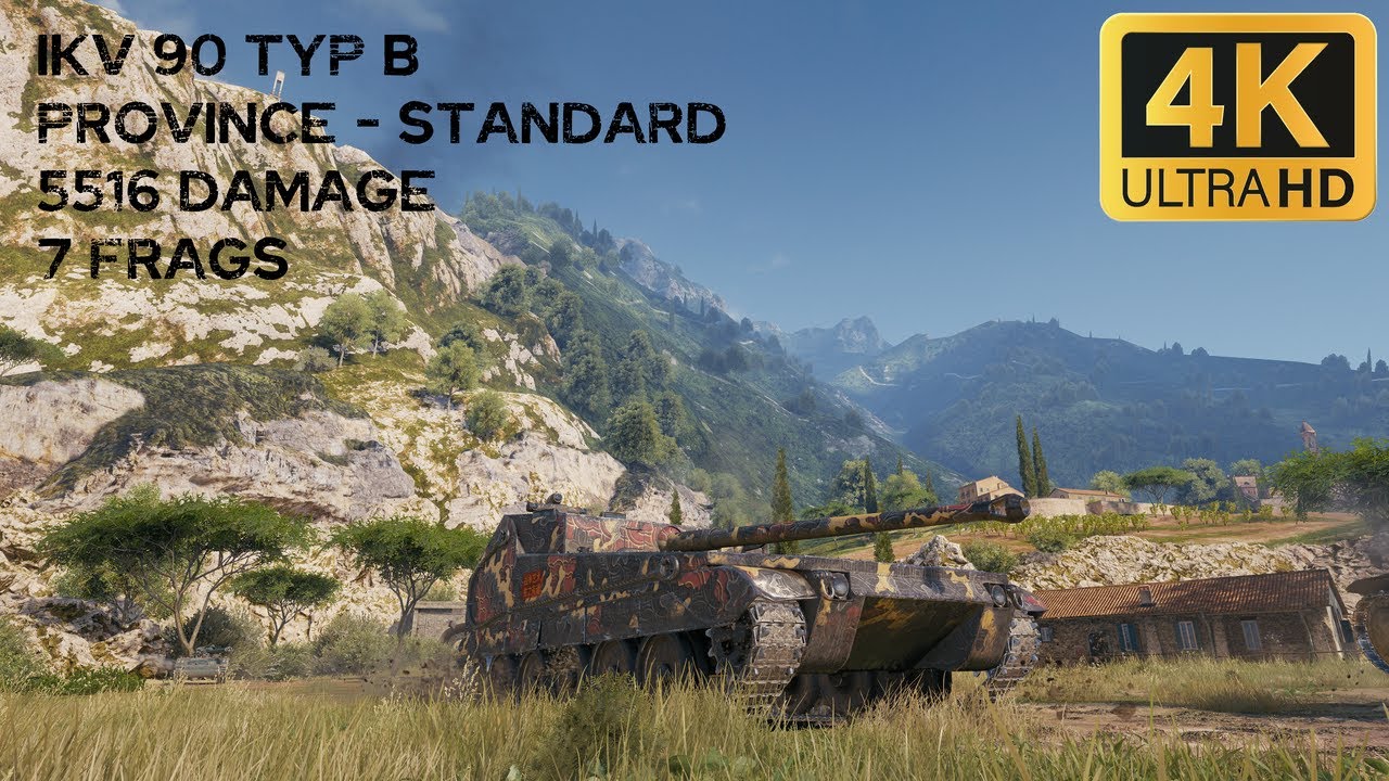 Ikv 90 Typ B 5,5k damage 7 frags on Province - World of Tanks - YouTube