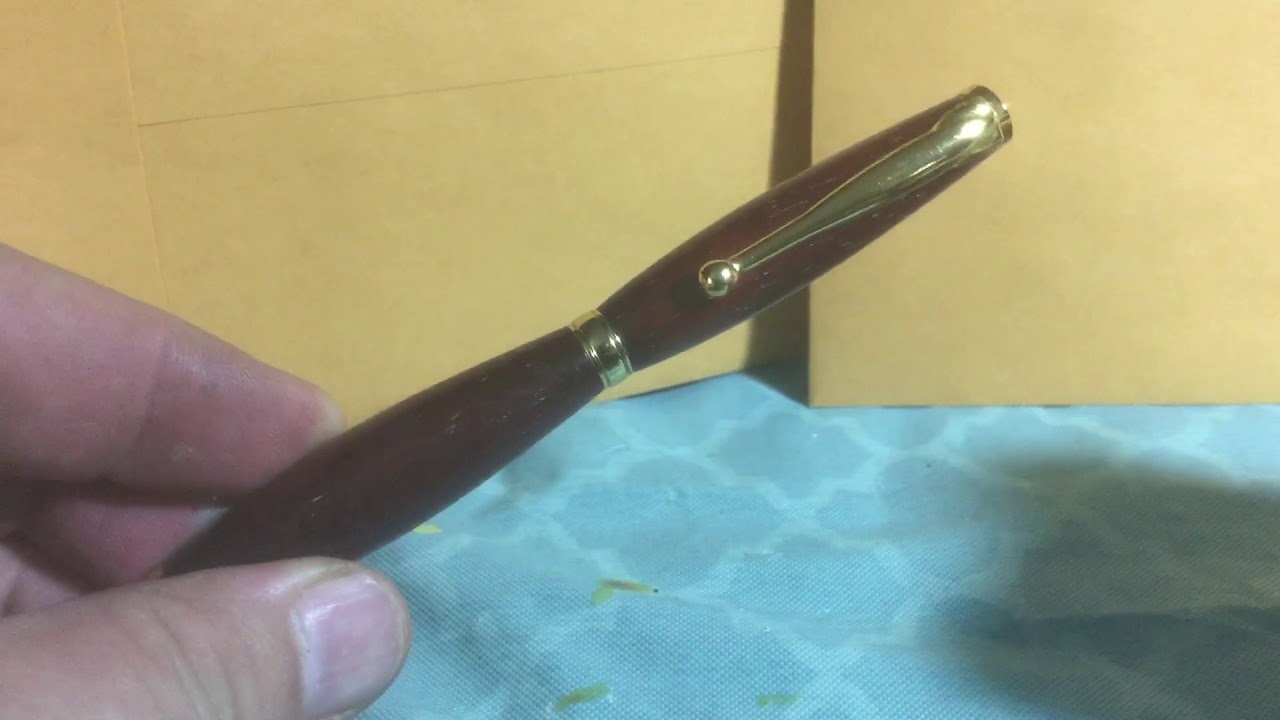 Changing the ink refill on a slimline pen - YouTube