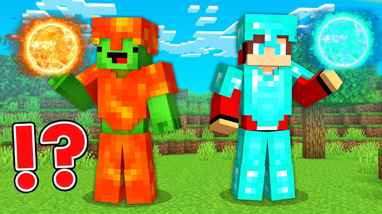 Mikey LAVA Armor vs JJ WATER Armor Survival Battle in Minecraft Survive Maizen - YouTube