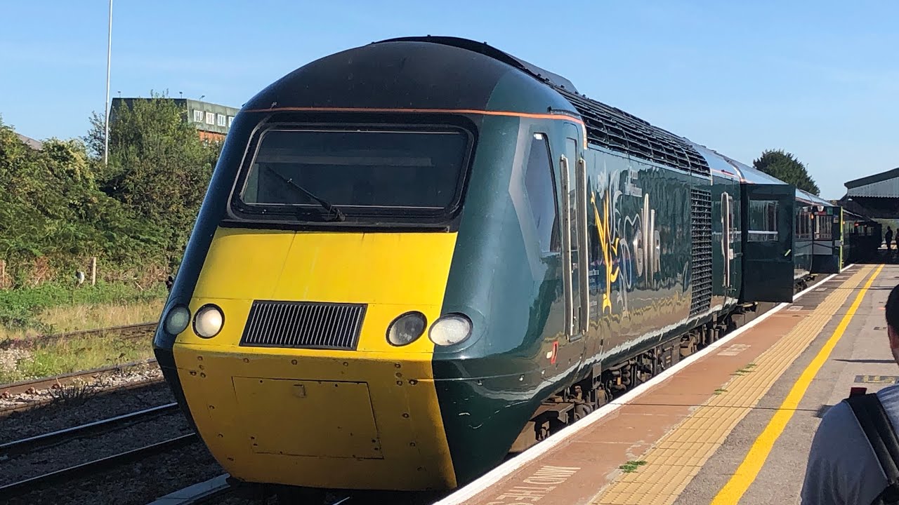 43194 Newly Named 'Okehampton Castle' + 43188 HST Excursion @ Westbury ...