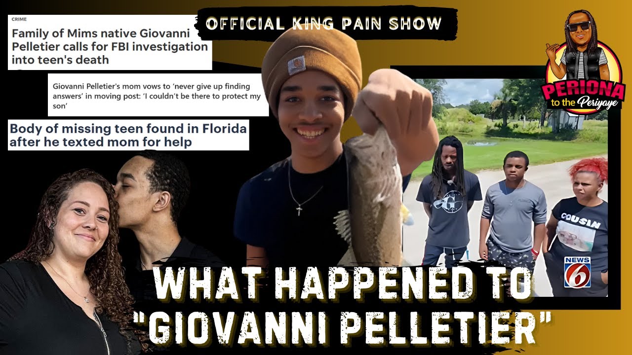 Breaking News :Body of missing 18-year-old Giovanni Pelletier found in ...