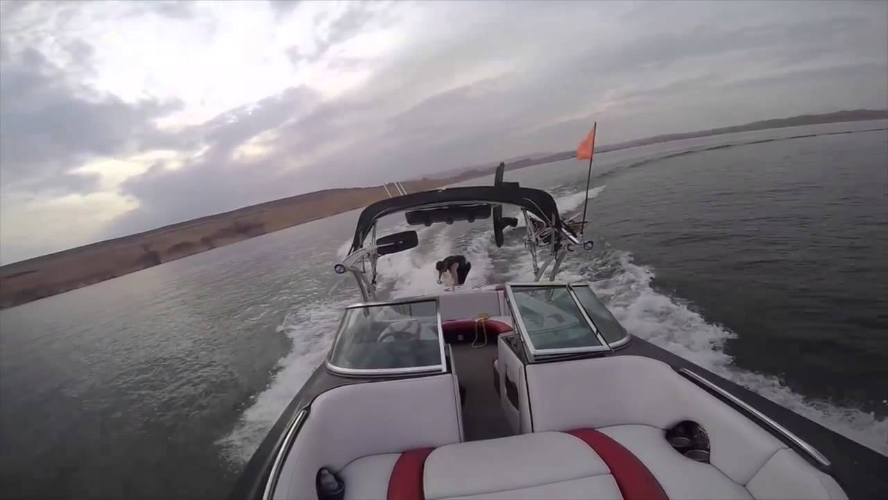 Boater Loses Control of Boat While Ghost Riding - YouTube