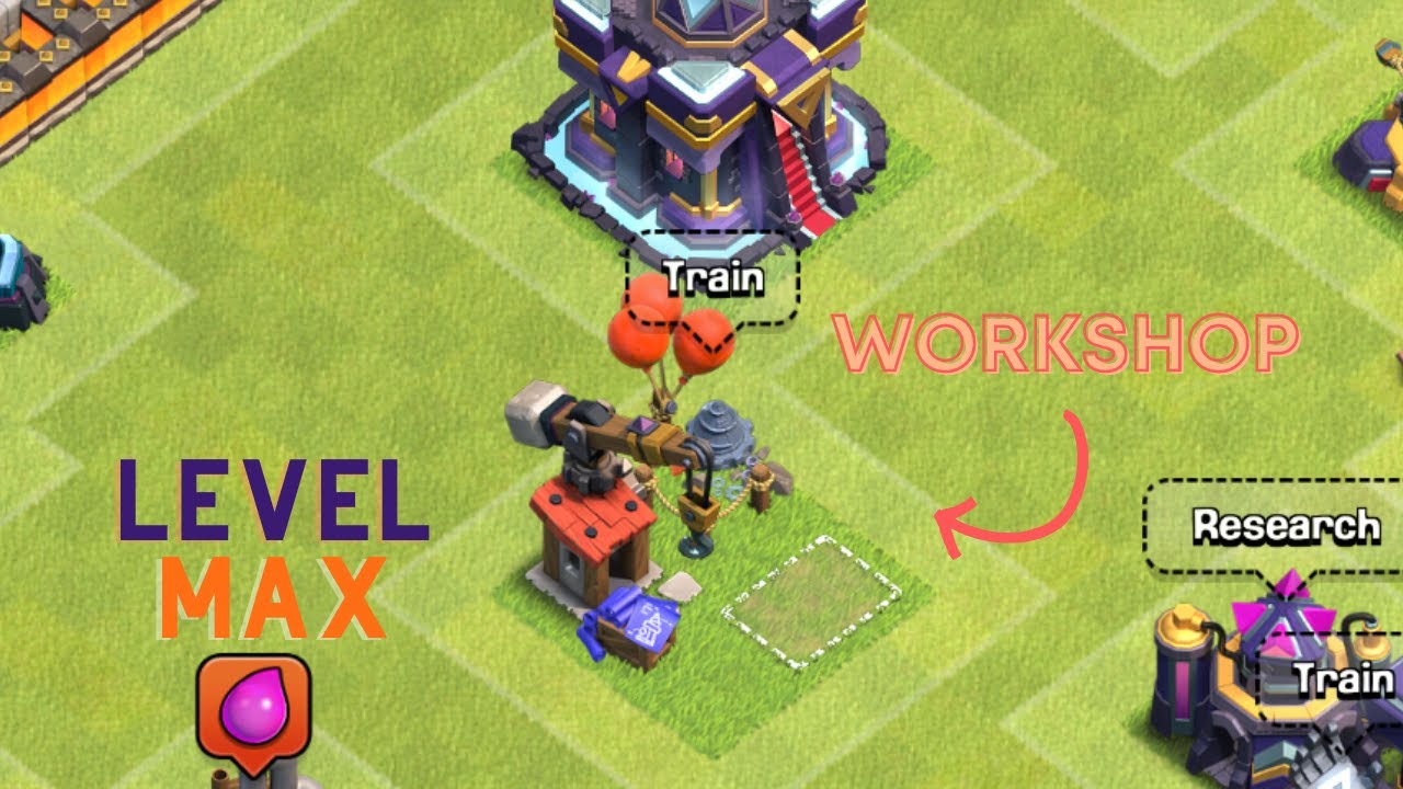 Workshop | Upgrade Level 1 to Max | Clash of Clans | Clash Cuts - YouTube