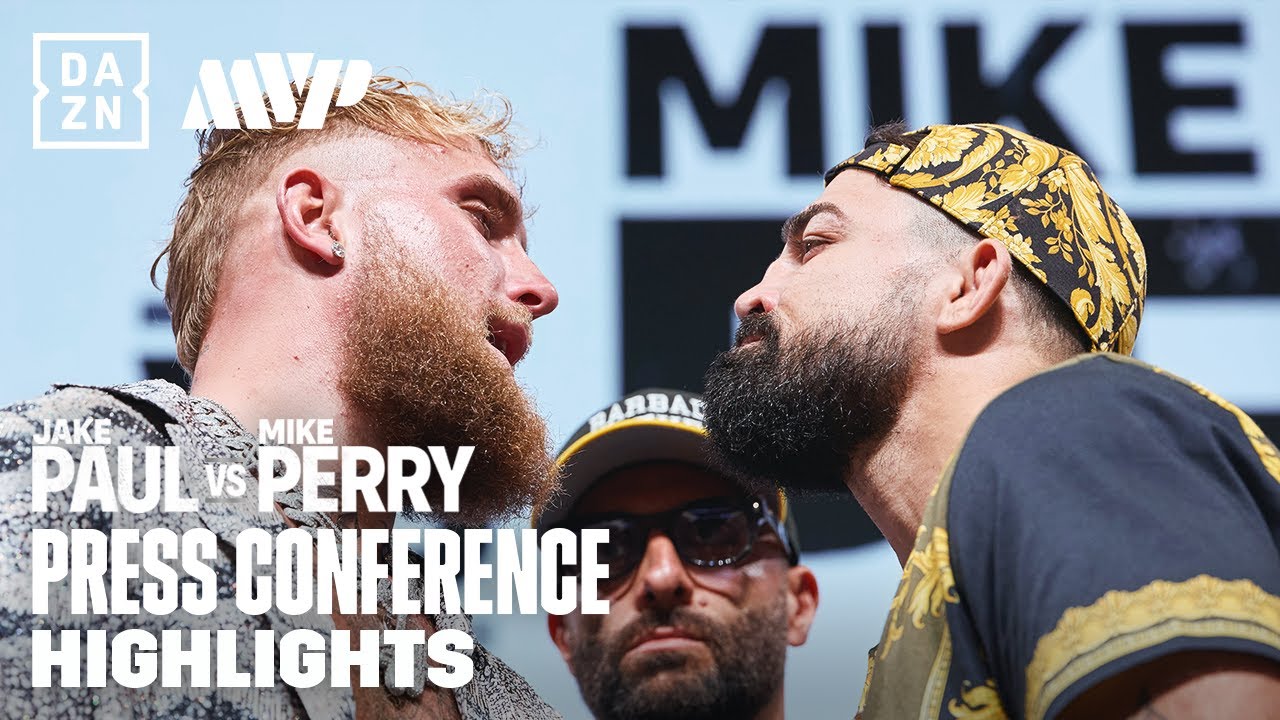 JAKE PAUL VS MIKE PERRY | PRESS CONFERENCE HIGHLIGHTS - YouTube
