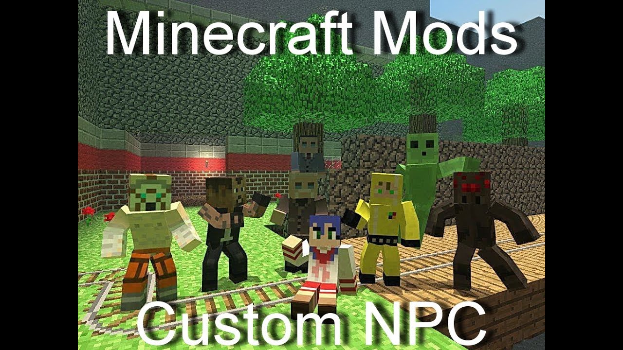 Minecraft Mods Обзор Custom NPC (Полная версия) - YouTube