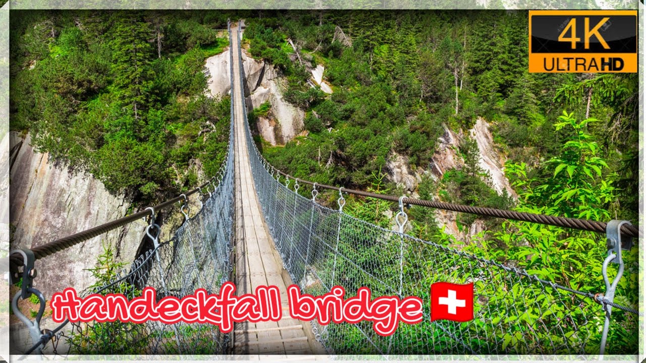 HÄNGEBRÜCKE-HANDECKFALL- ADRENALIN-BRÜCKE. Dji mini 2 drone fotage 4k ...