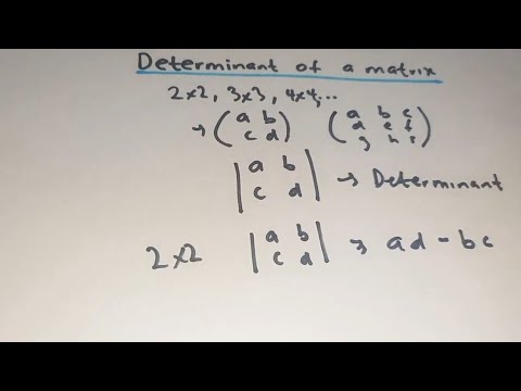 Determinant of a 2×2 matrix - YouTube