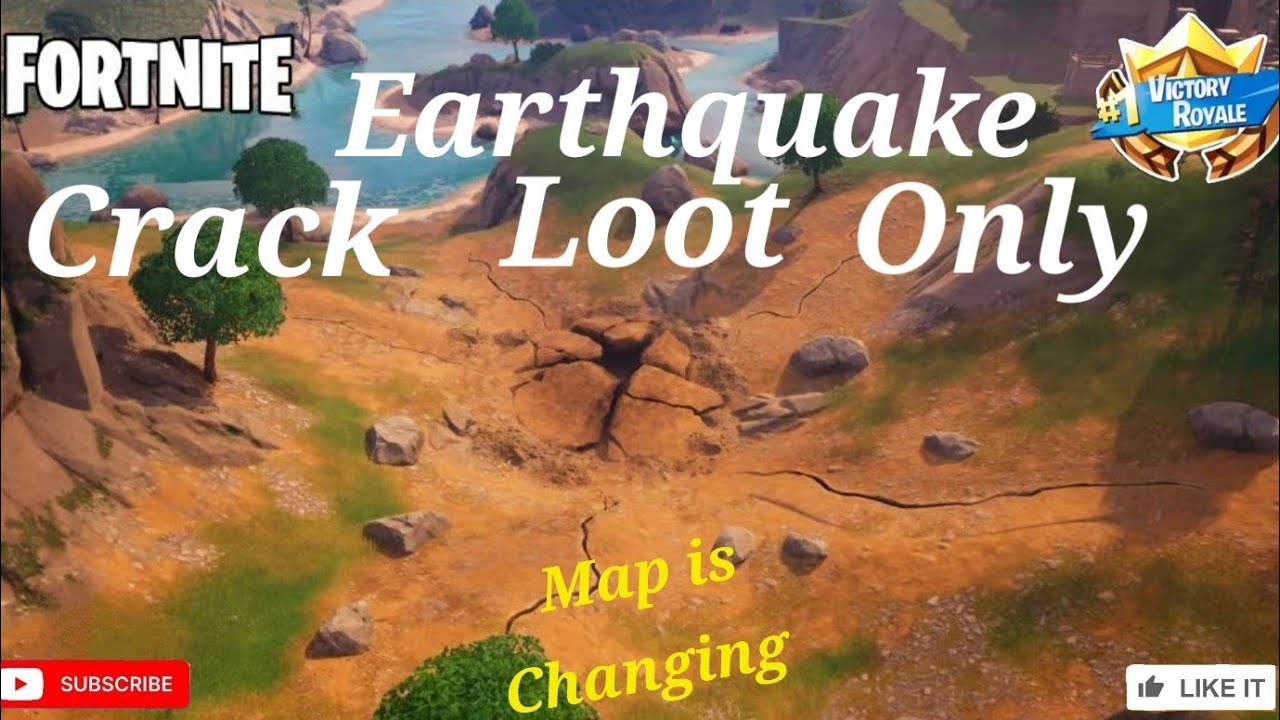Fortnite NEW Earthquake Location Loot Only!! The Map is Shifting ...