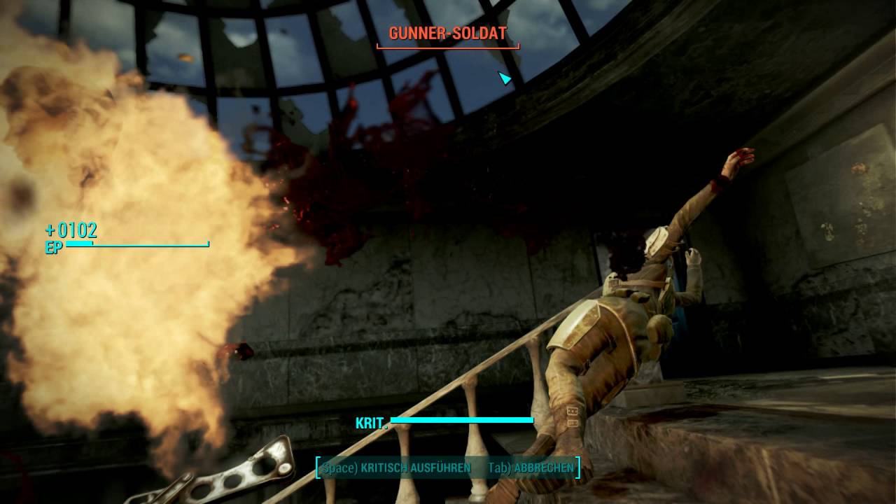 Fallout 4 Farming for an explosive radium rifle (Gunners Plaza; very ...