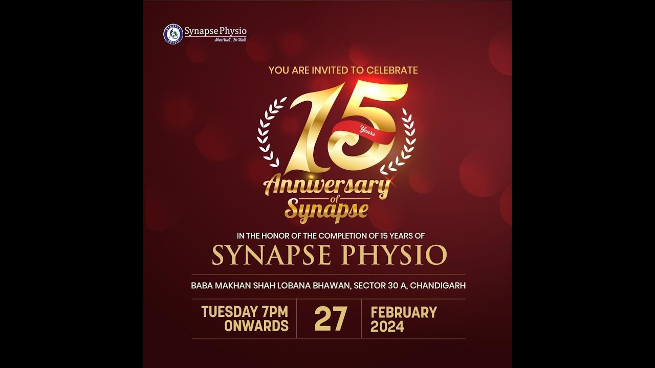 15th Anniversary of SYNAPSE PHYSIO - YouTube