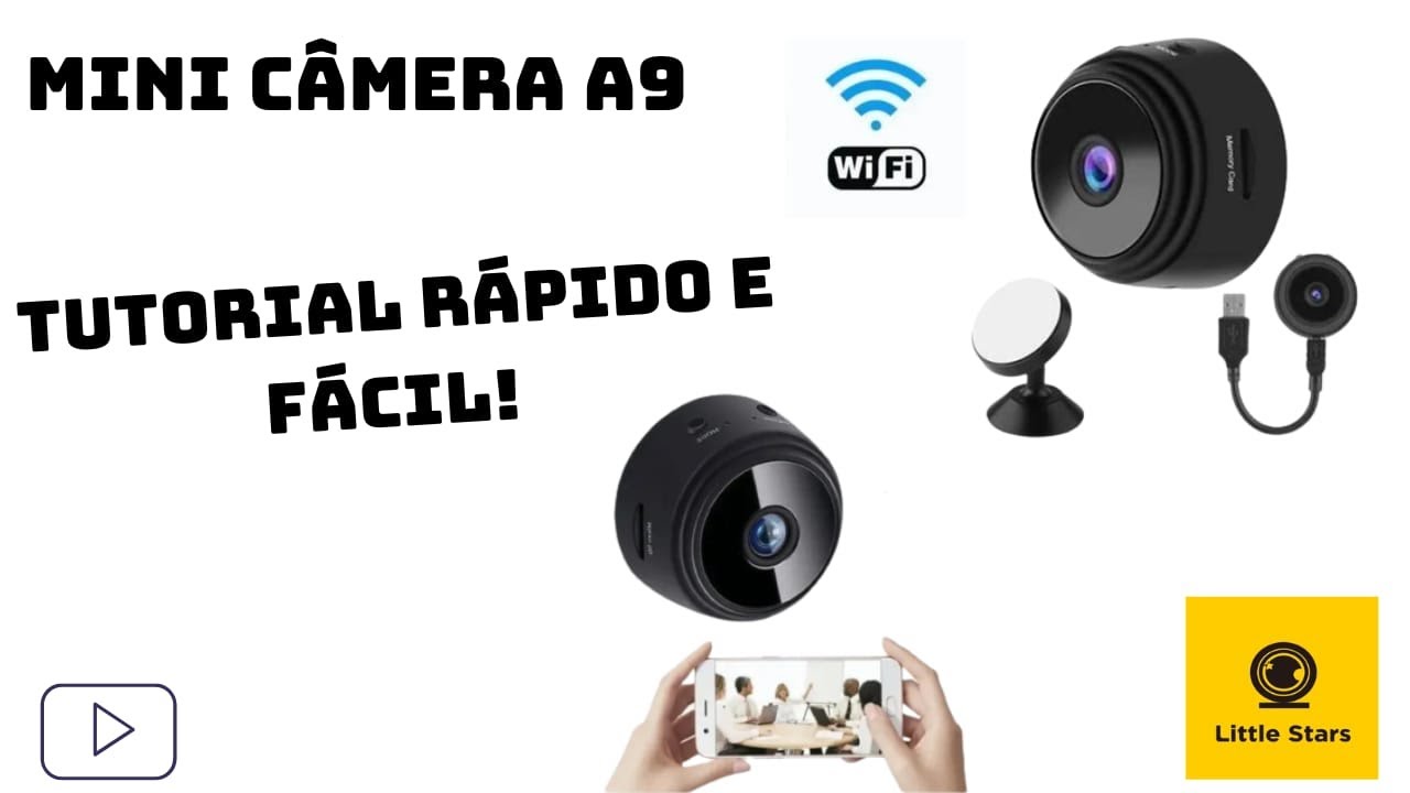 Tutorial Mini Câmera A9 Little Stars Simples e Fácil De Configurar ...