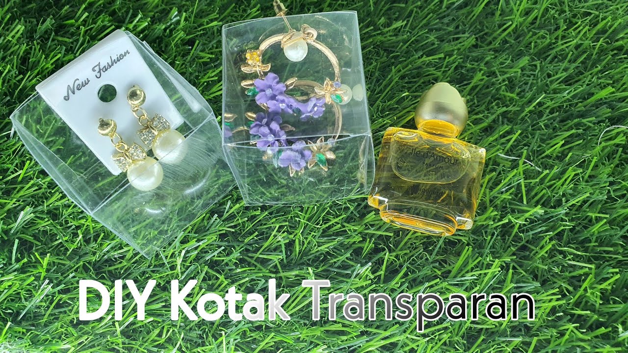 Cara Mudah Membuat Kotak Persegi Transparan / DIY Gift Box / Kotak ...