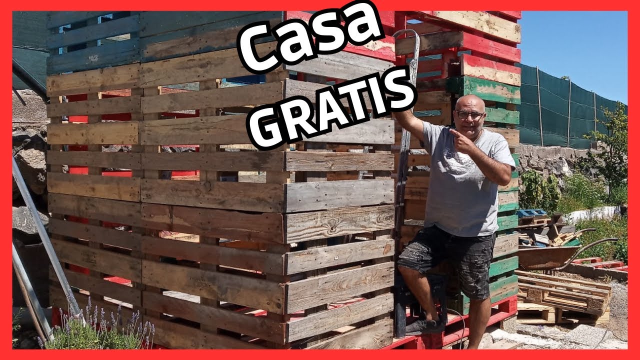 🏠 Como hacer una CABAÑA de MADERA con palets (Truco Final)....1️⃣ ...