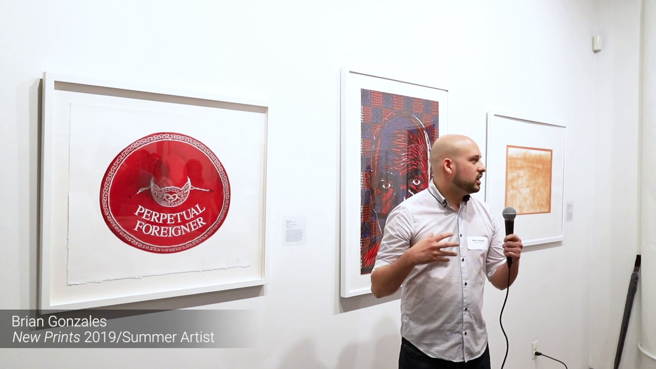 Brian Gonzales - New Prints 2019/Summer Artist Talk - YouTube