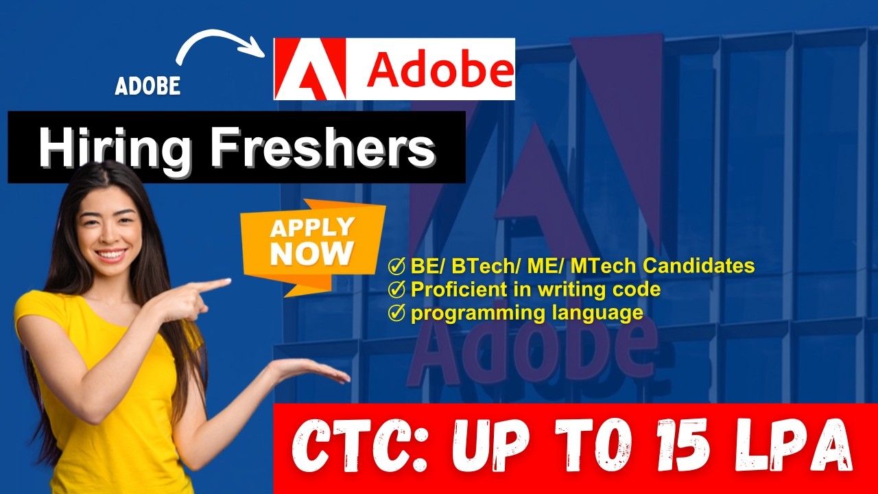 Adobe Hiring Off Campus 2025 | Software Development Engineer Job | Apply Now - YouTube