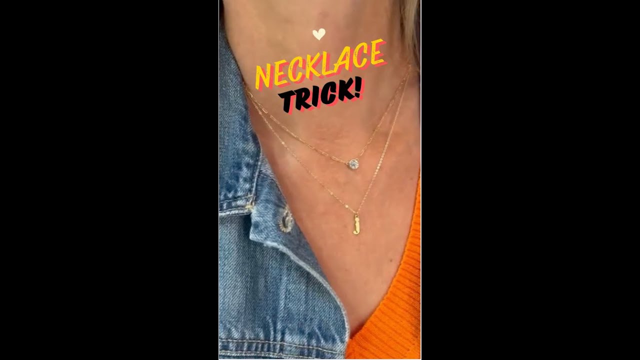 Double Necklace Jewelry Hack - YouTube