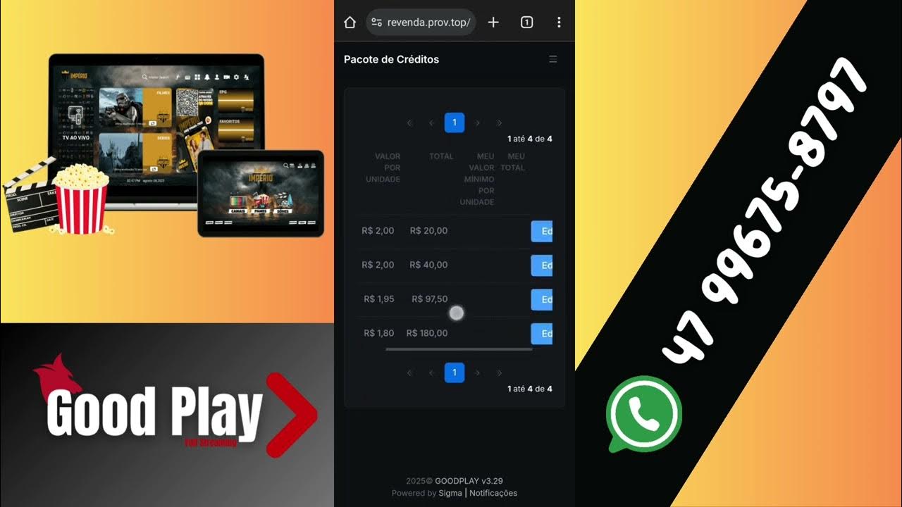 Revenda IPTV melhor custo benefício #iptvrevenda #R$2,00 Reais o #credito goodiptv.com.br - YouTube