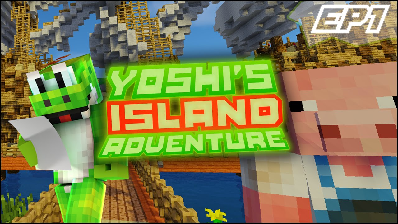 NEW HOME & NEW FRIENDS! (Ep1) - YOSHI'S ISLAND ADVENTURE! [Minecraft ...