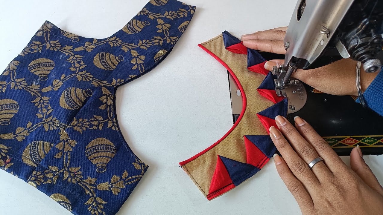 Trending blouse design | ब्लाउज की अनोखी डिजाइन | Easy & Simple Blouse ...