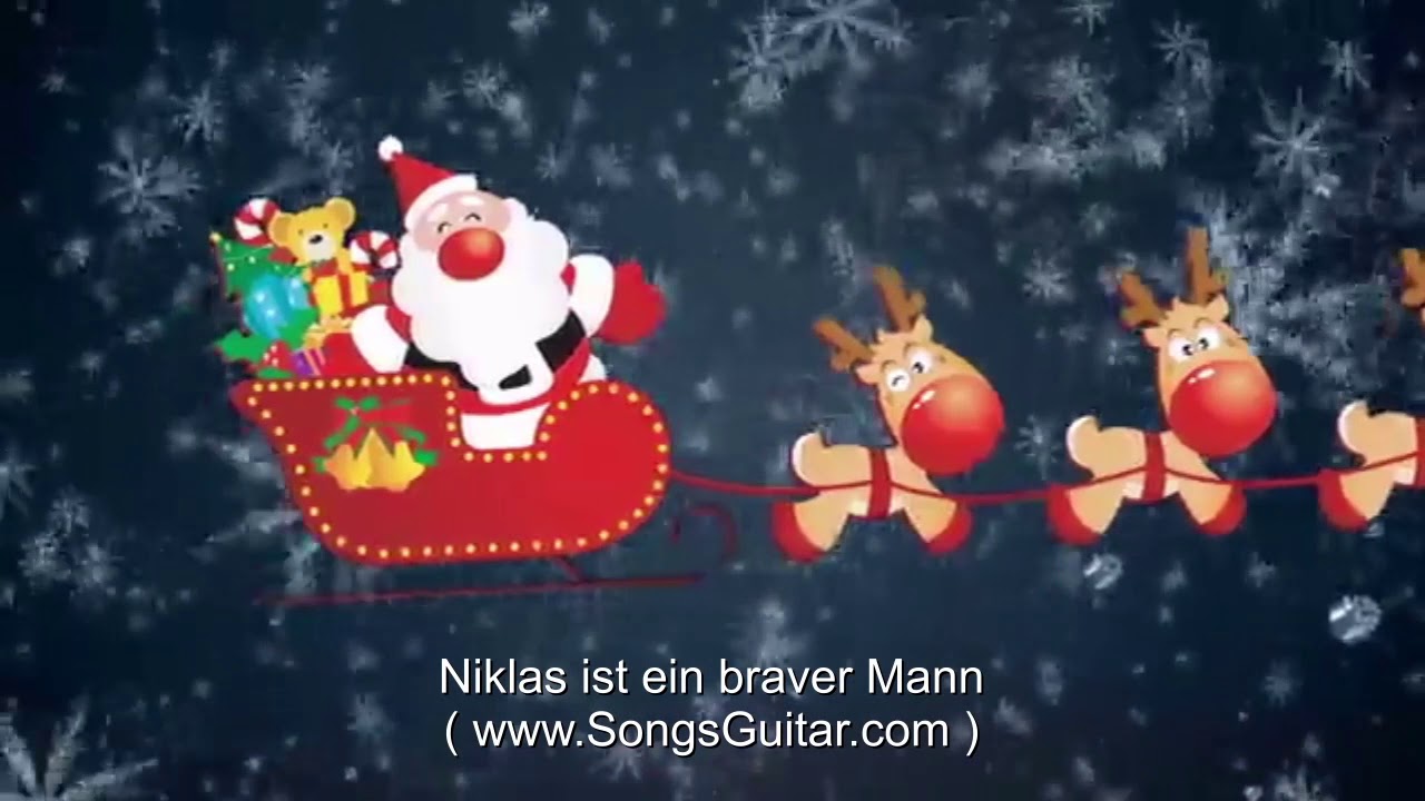 Niklas ist ein braver Mann | Nikolaus Kinderlied mit Text zum Mitsingen ...