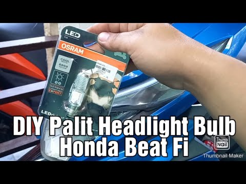 DIY Paano magpalit ng Headlight Bulb sa Honda Beat Fi. - YouTube