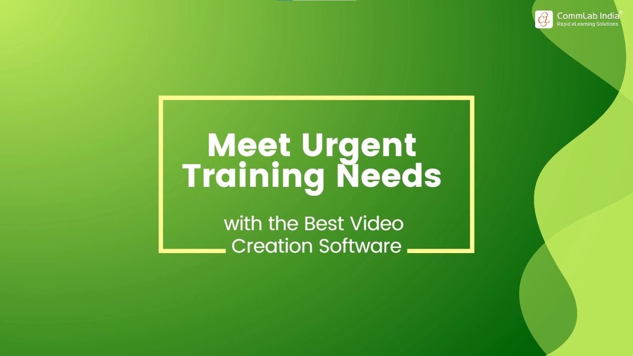 Meet Urgent Training Needs with the Best AI Video Software - YouTube