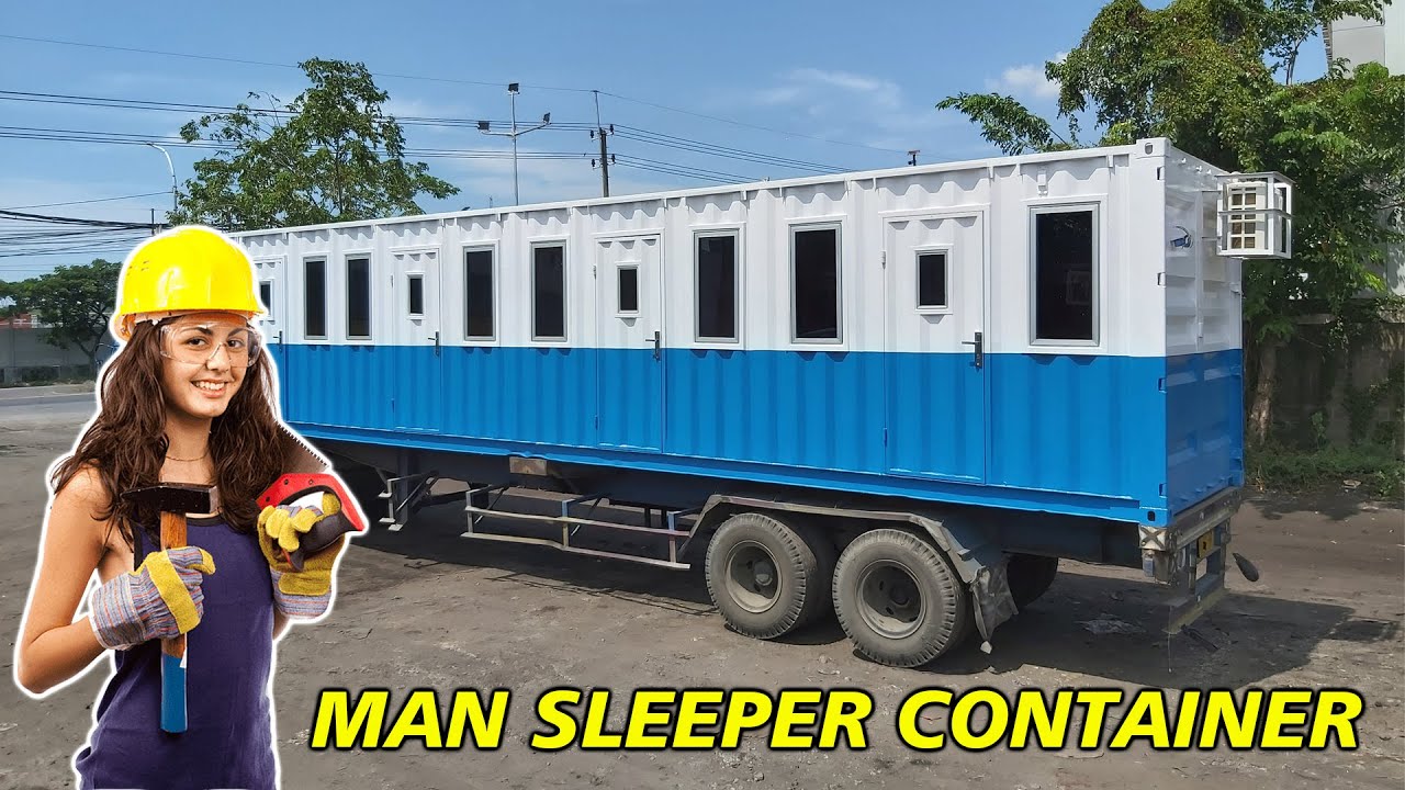 Portacamp Man Sleeper Container | Mess Karyawan Kontainer - YouTube