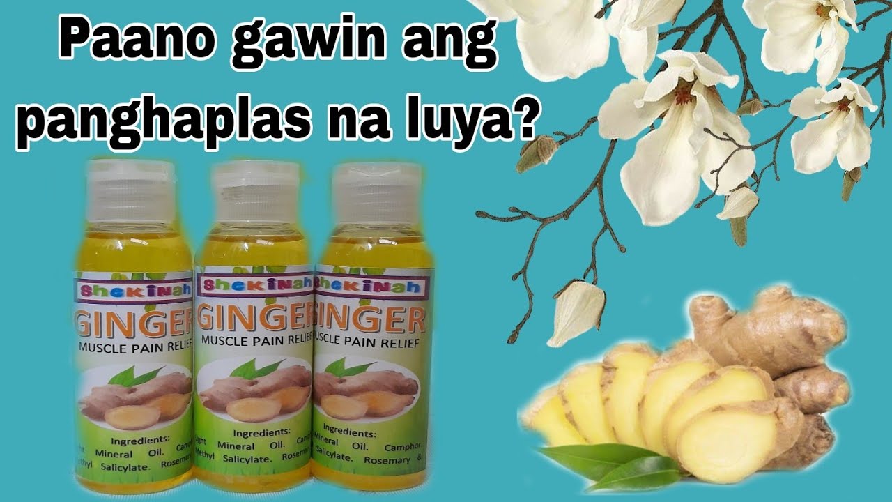 Homemade Ginger Body Pain Relief/Haplas - YouTube