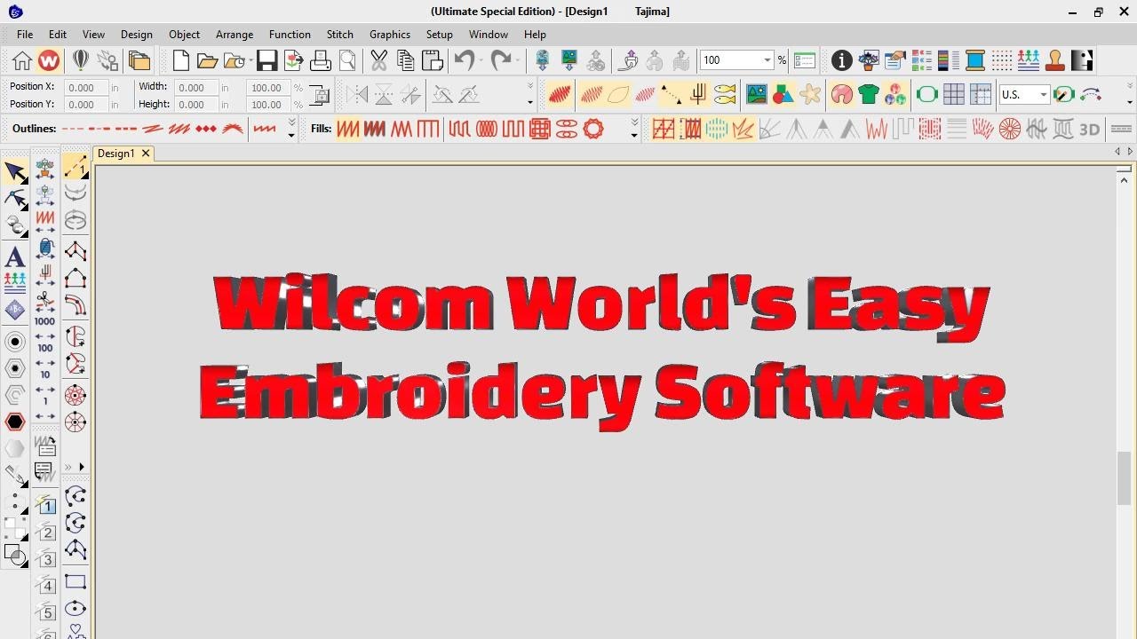Wilcom World's Easy Embroidery Digitizing Software - YouTube
