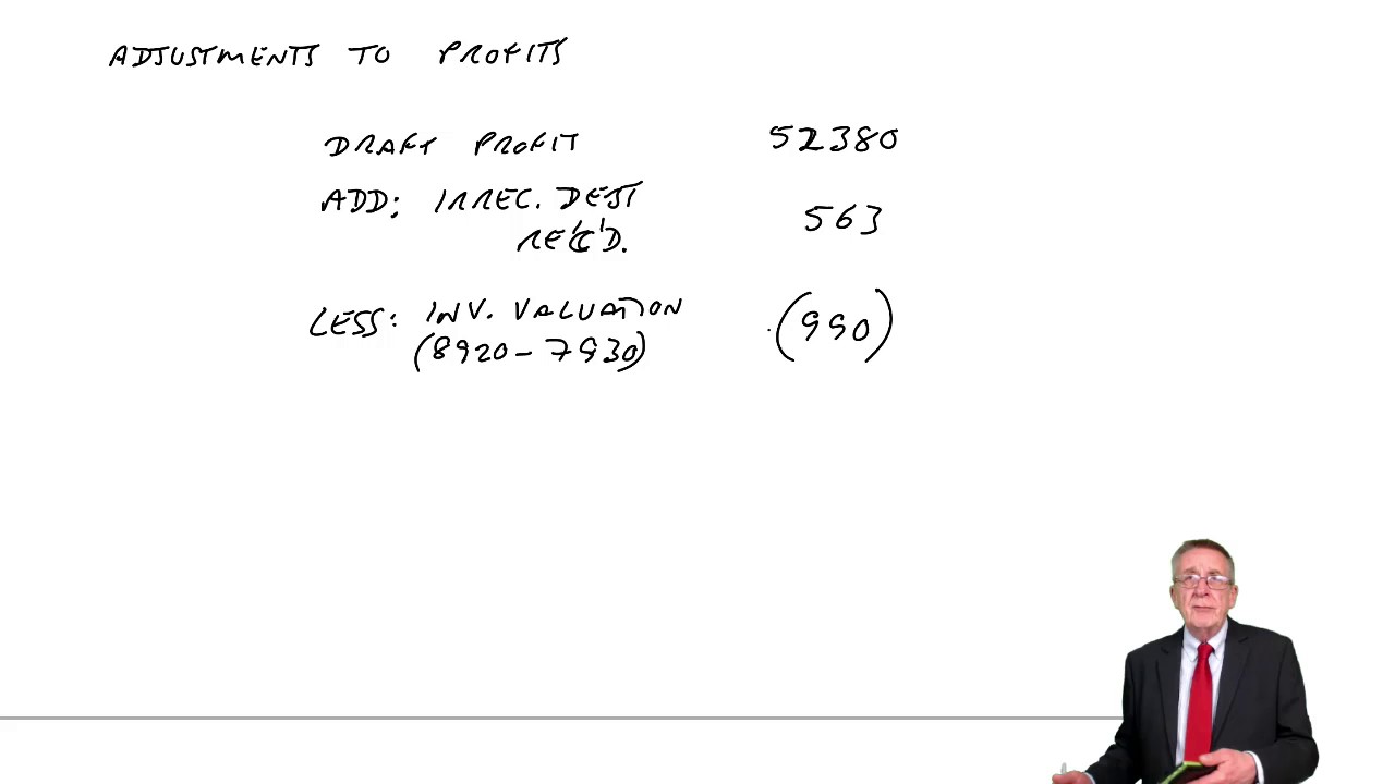 CIMA BA3 Adjustments to Profits (part a) - YouTube
